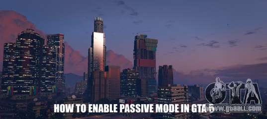 How to enable passive mode in GTA 5