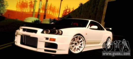 Nissan Skyline GT-R R34 for GTA San Andreas