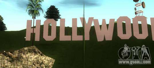 The Hollywood Sign for GTA San Andreas