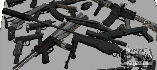 New Weapons Pack for GTA San Andreas