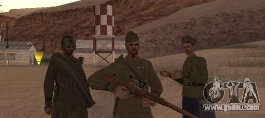 WORLD WAR II Soviet soldier skin for GTA San Andreas
