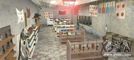 A bustling shop Ammu-Nation v3 (Final) for GTA San Andreas