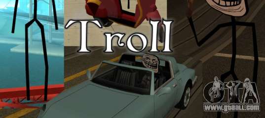 TrollFace skin for GTA San Andreas