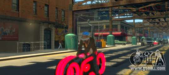 Motorcycle of the Throne (neon red) for GTA 4