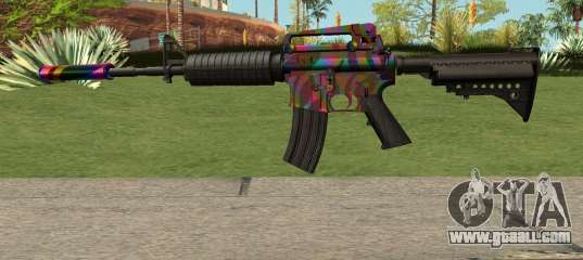 Rainbow M4 for GTA San Andreas