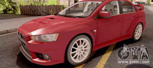 Mitsubishi Lancer Evo X Red for GTA San Andreas