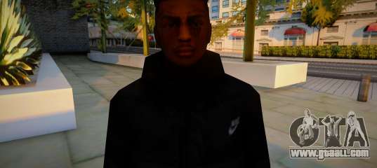 A man in a winter jacket for GTA San Andreas