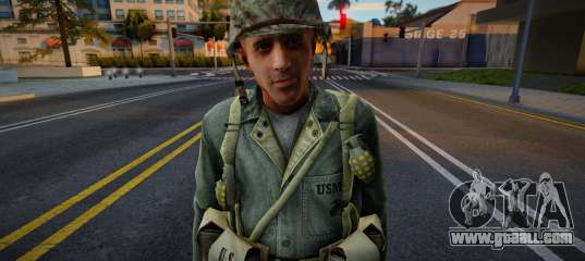 American Soldier from CoD WaW v6 for GTA San Andreas