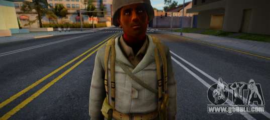Black Soldier of World War II for GTA San Andreas