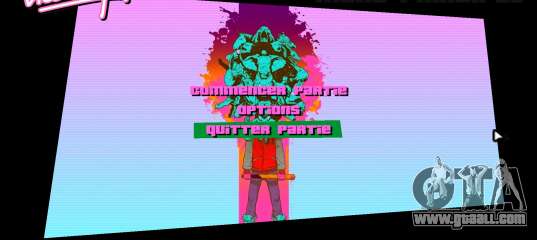 Hotline Miami Menu HD v16 for GTA Vice City